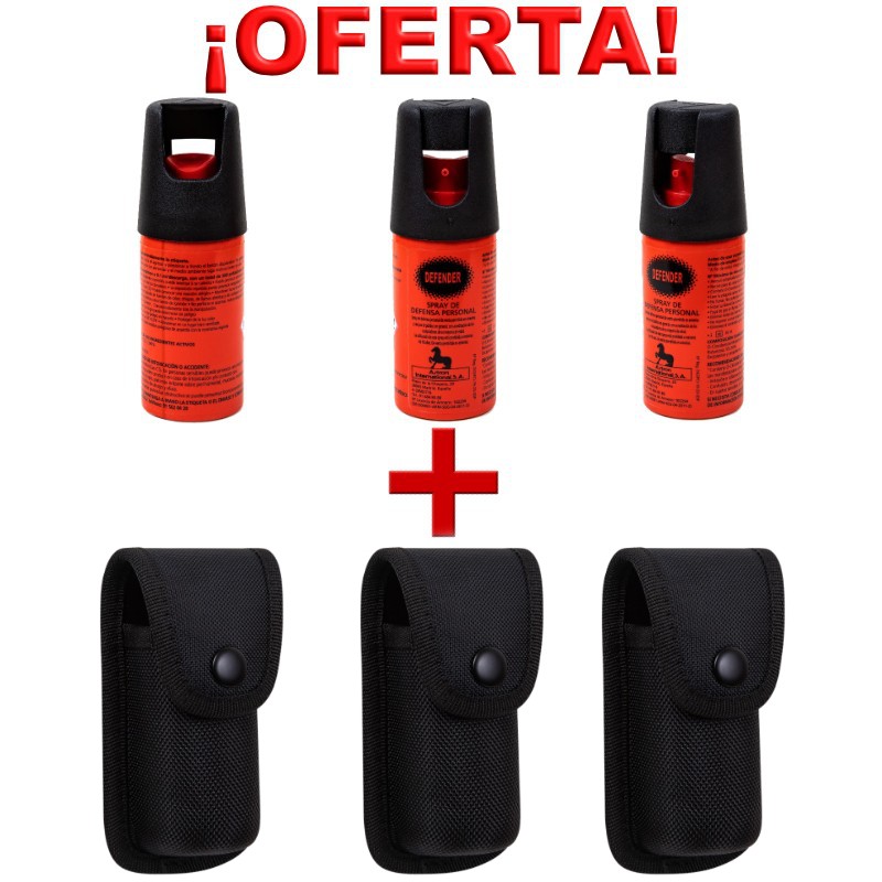SPRAY PIMIENTA DEFENSA PERSONAL HOMOLOGADO DEFENDER 36ML